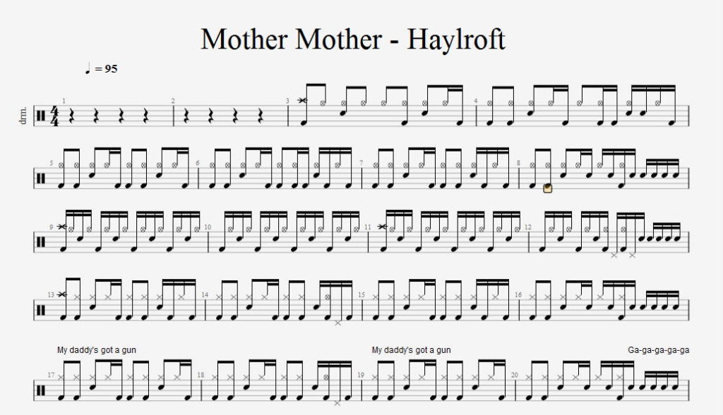 Mother Mother — Hayloft — drumscore.ru